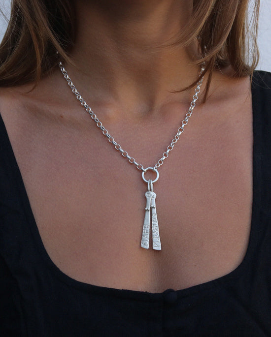 Diana Porter etched sibyl pendants